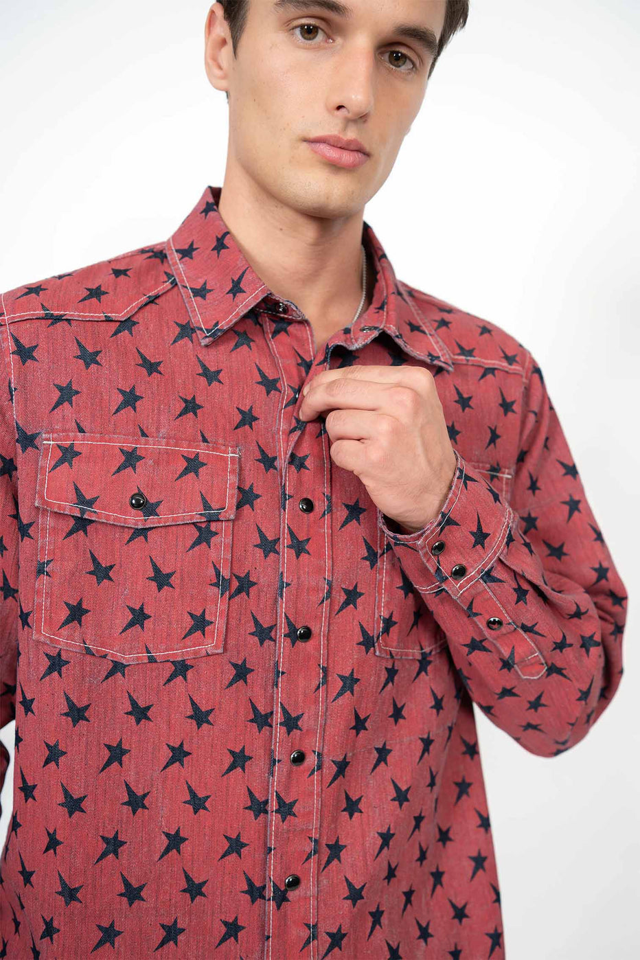 Star Print Shirt LS – Andrew Charles
